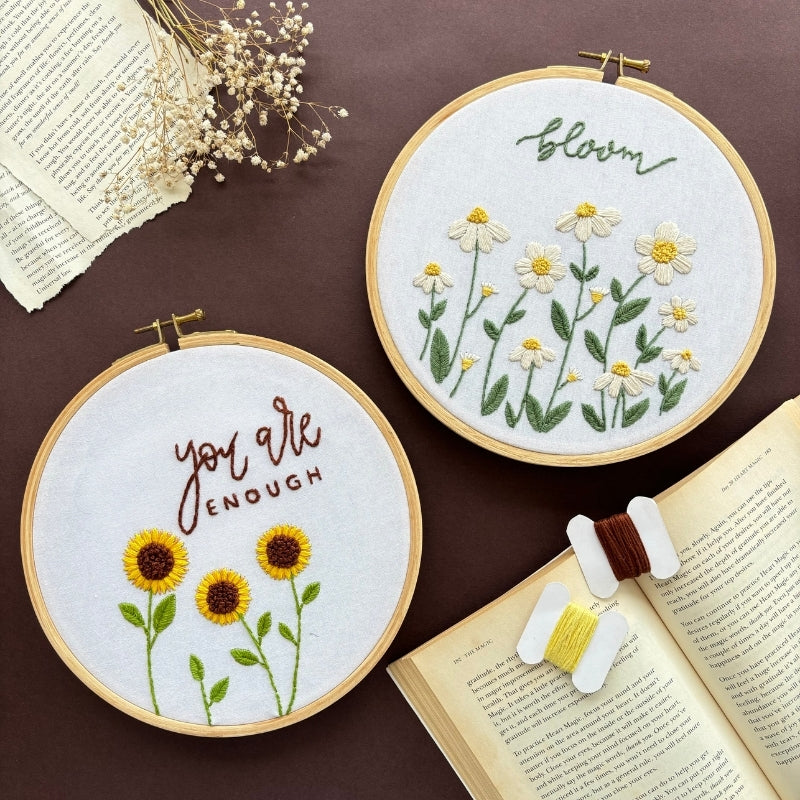 Aesthetic Boho DIY Embroidery Kit - Bundle Of 2