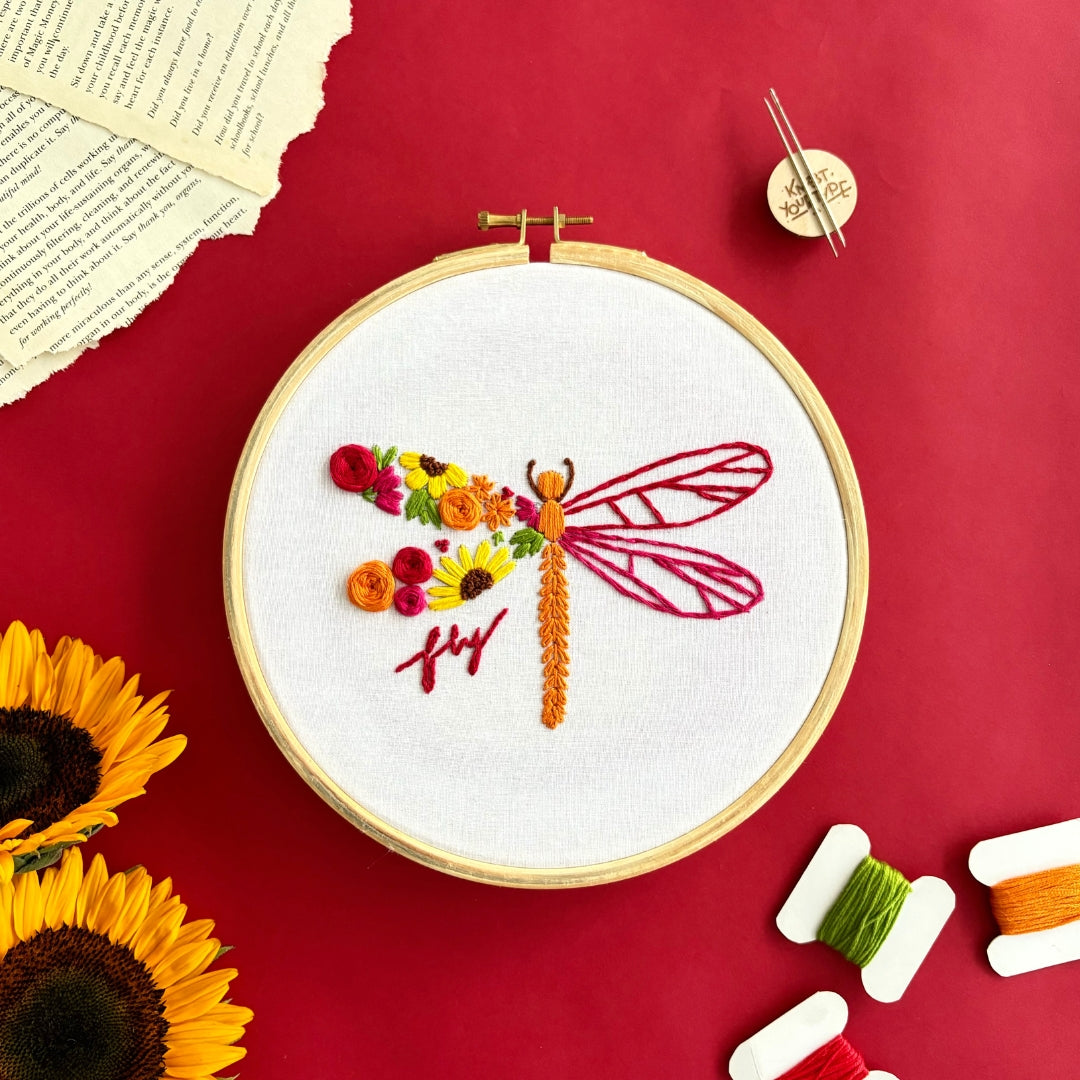 Dragonfly Embroidery Kit